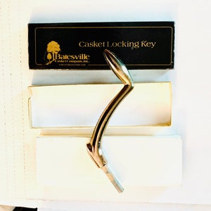 Casket Key. Batesville Coffin Sealing Crank Mechanism Key to Open or ...