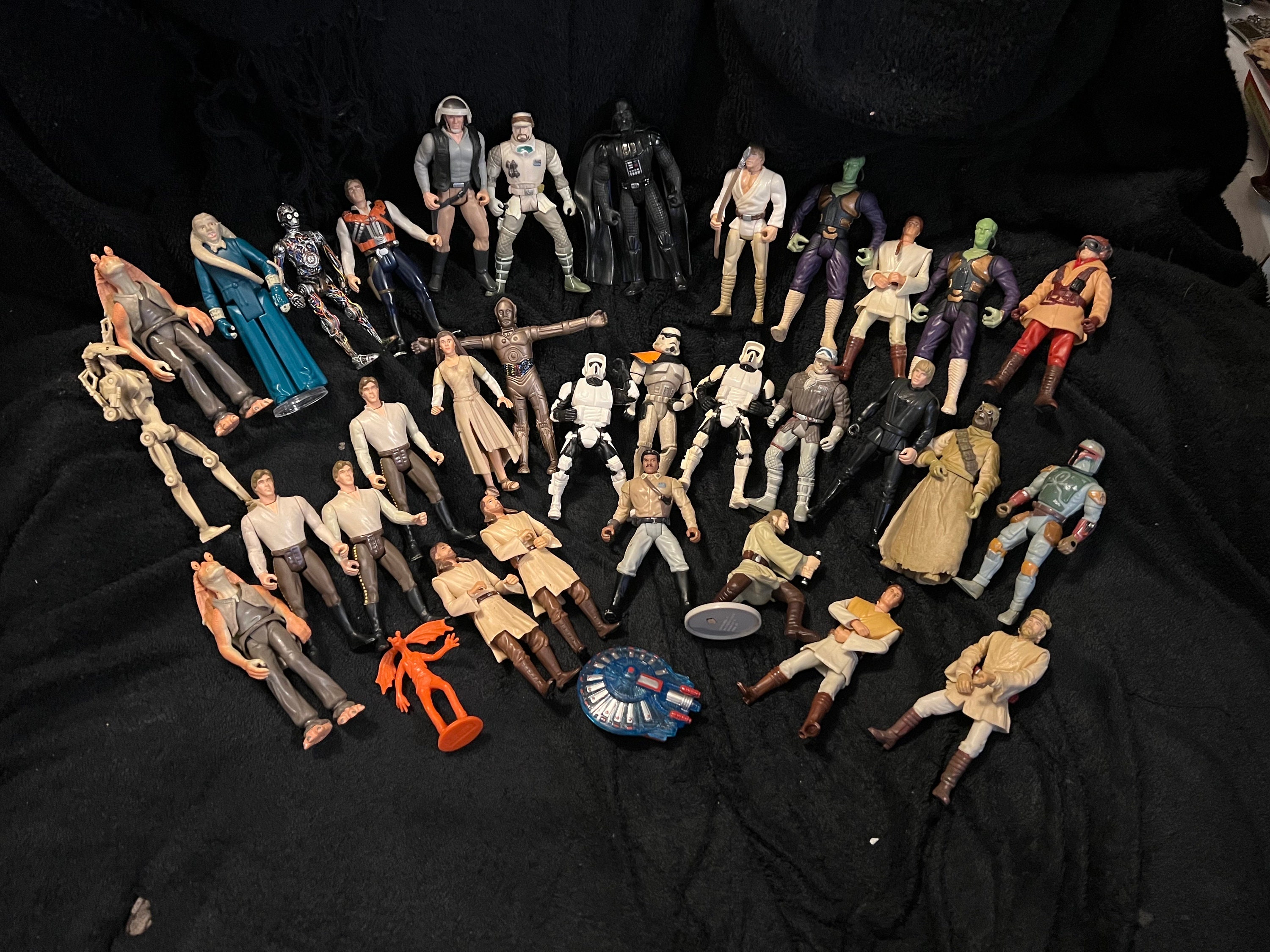 Star Wars Action Figures 32+ Vintage 1996-2000 Figured From Kenner and ...