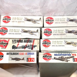 Model Aircraft. Vintage Airfix Model Military Aircraft From Brittan's ...