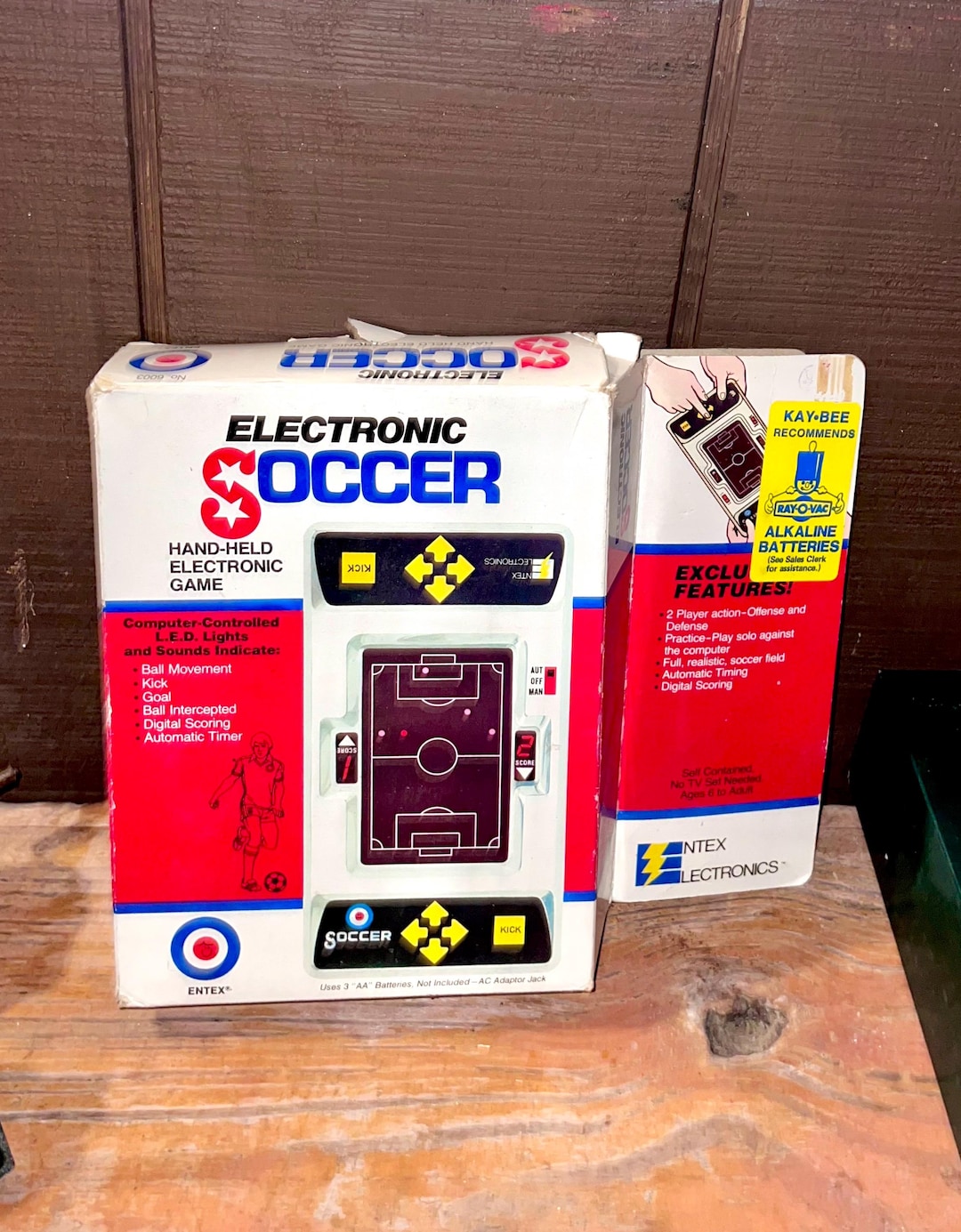 Electronic Soccer Football Vintage 1979 Hand Held Entex Electronic Game ...