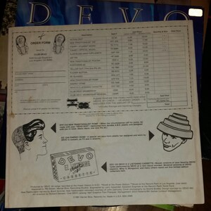 Devo 1981 Vintage Vinyl - New Traditionalists - Like New. Original Sleeve With Mail Order Devo ...