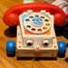 Vintage 1980s Fisher Price Chatter Box Telephone Pull Toy With Moving ...