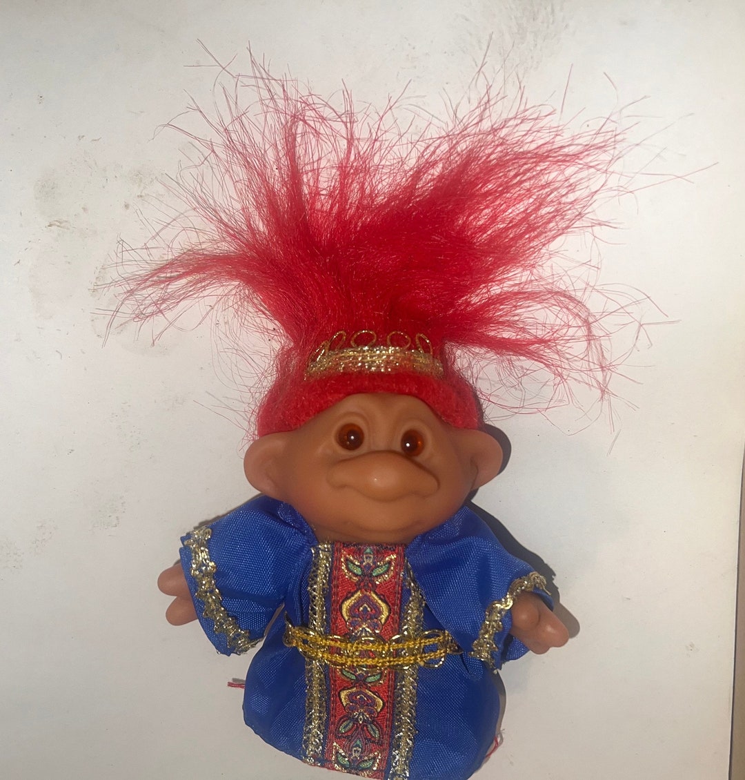 Vintage 2001 Troll King Azul Original Troll Company K1168. Red Headed ...