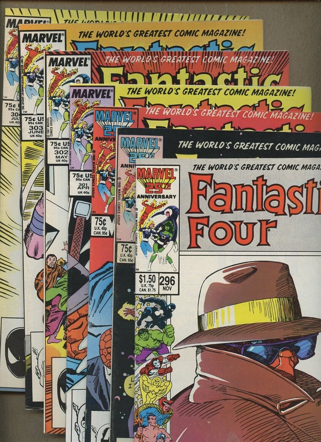 Fantastic Four 7 Comic Books Fantastic Four 296 297 300 301 302