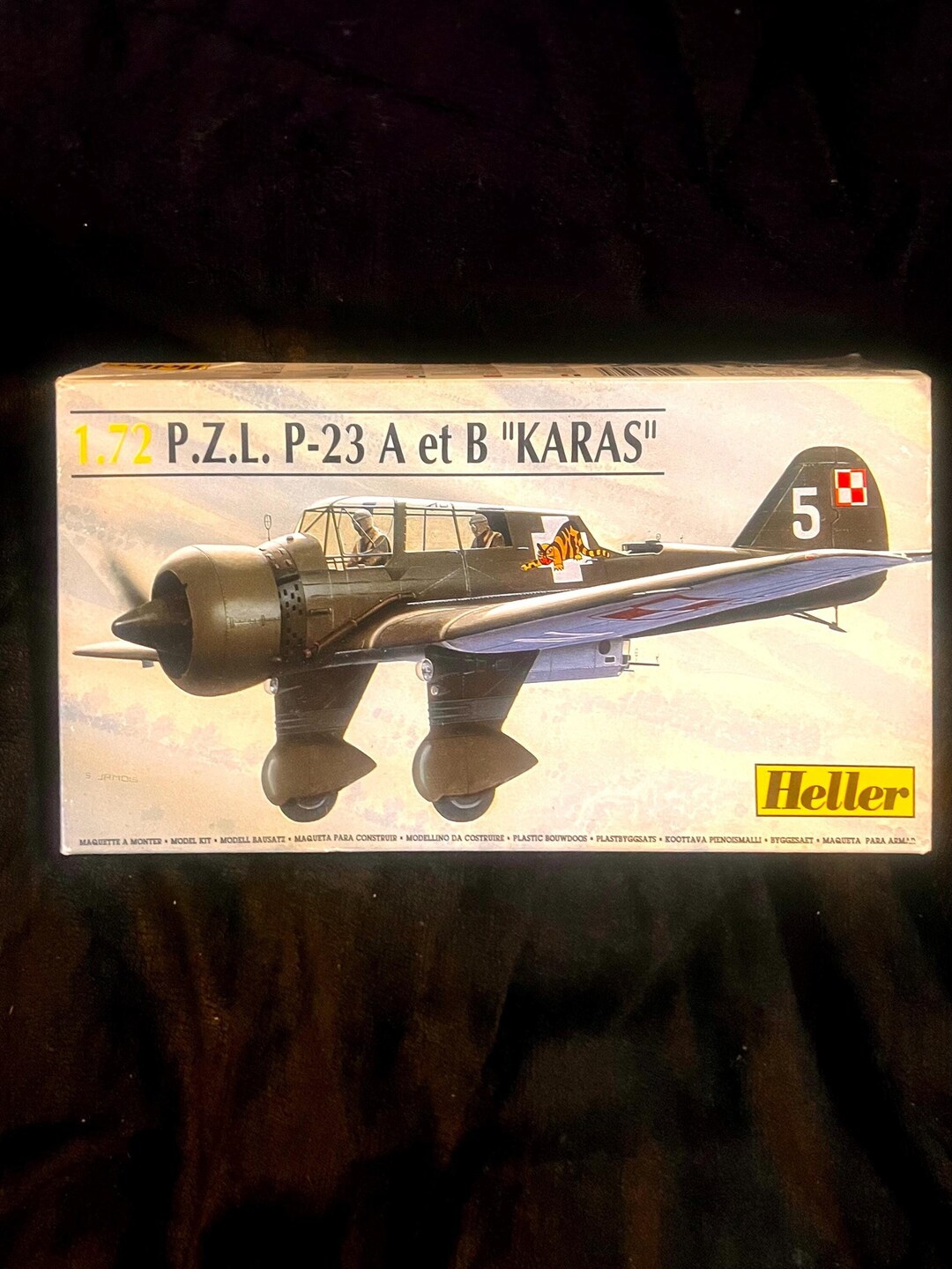 1/72 Heller PZL a Et B KARAS Vintage Aircraft Scale Model Kit NIB ...