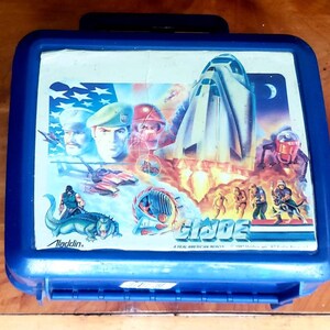 Vintage GI Joe Lunch Box. G.I. JOE A Real American Hero (1987) Aladdin ...