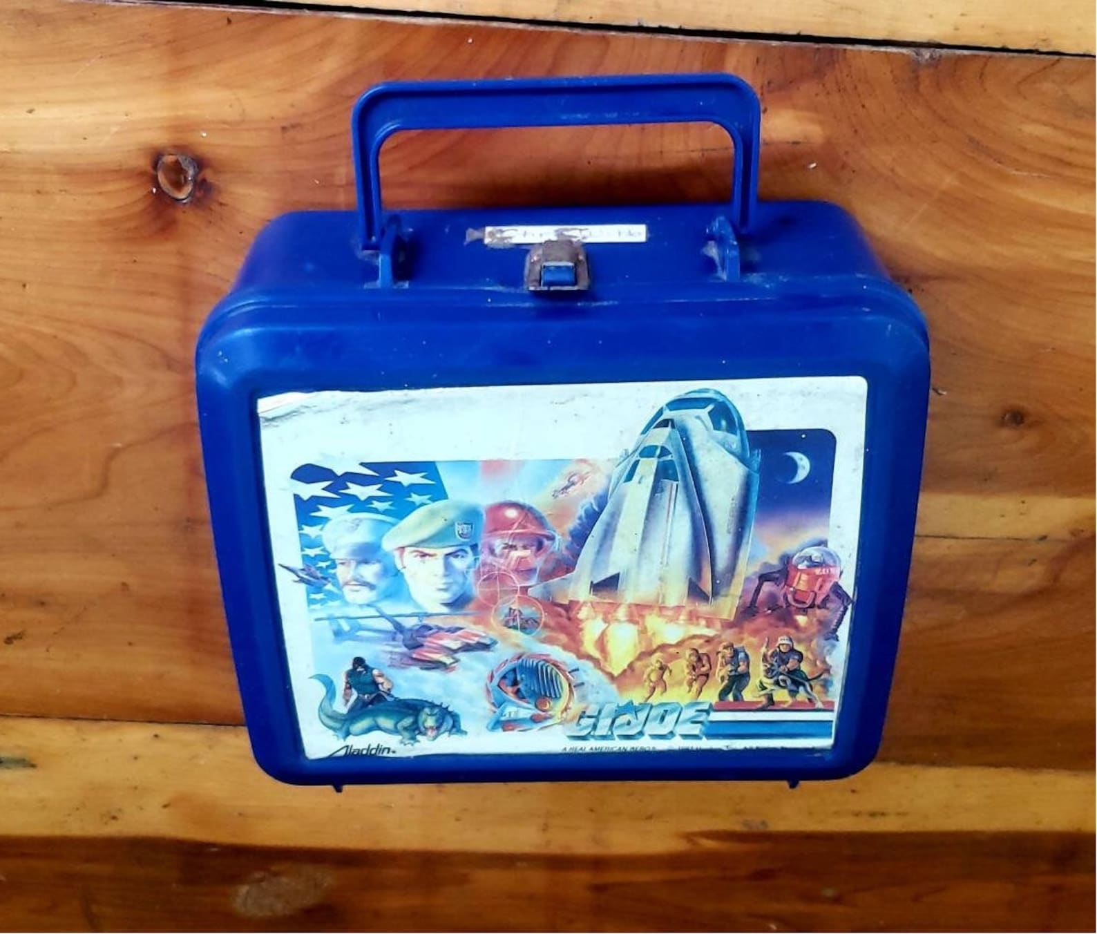 Vintage GI Joe Lunch Box. G.I. JOE A Real American Hero 1987 Aladdin ...