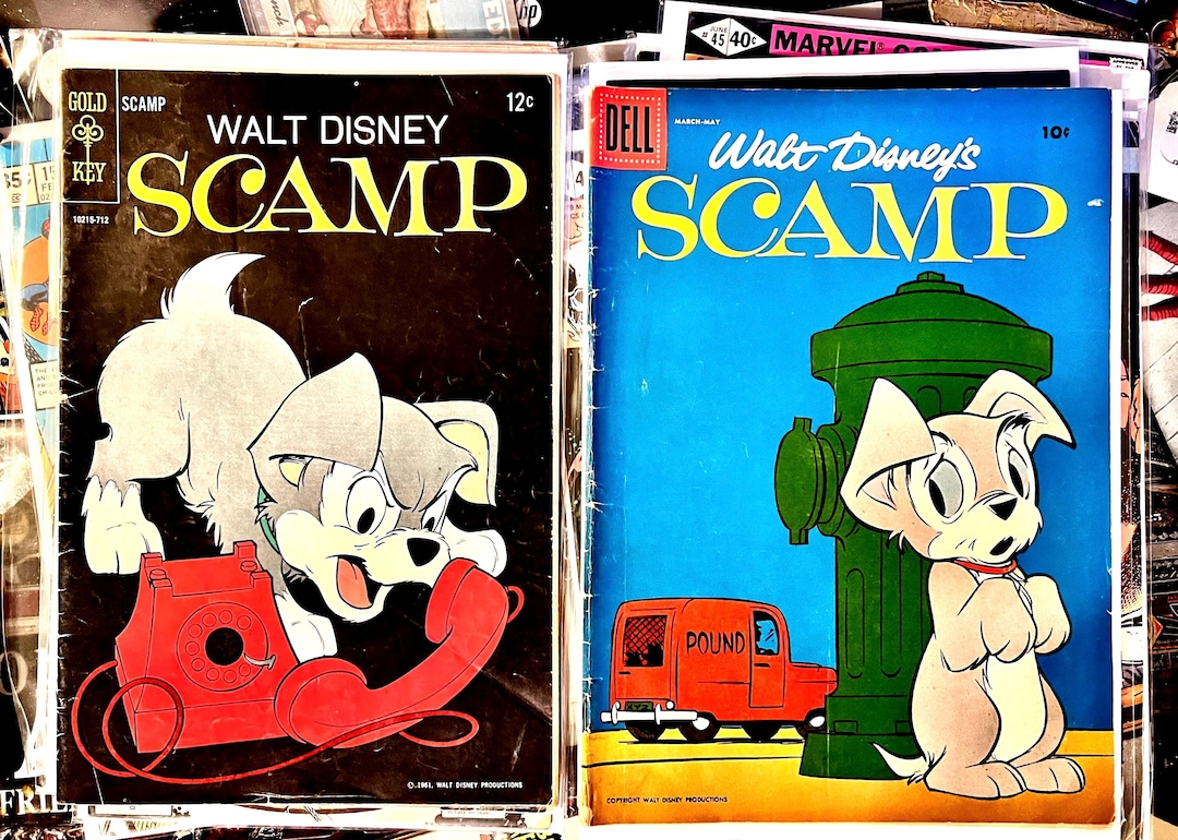 Scamp #1 and #2 Walt Disney's Scamp Lady and the Tramp's Puppy! 1st ...