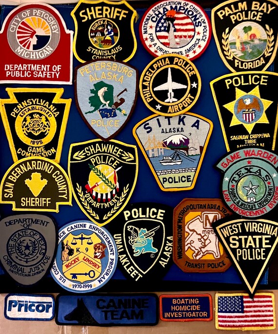 Law Enforcement Police Patches Huge Collection in sev… - Gem