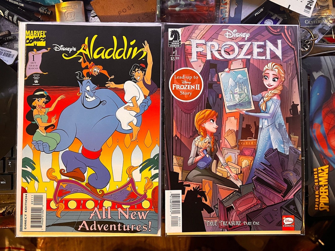 Disneys Aladdin 1 Marvel 1994 Bonus Frozen 1 Comic Book Adaptations of ...