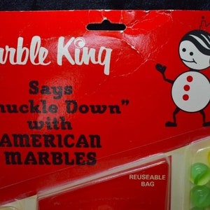 1965 Marble King Marbles Game. Set NIB Original, Unopened Package W ...