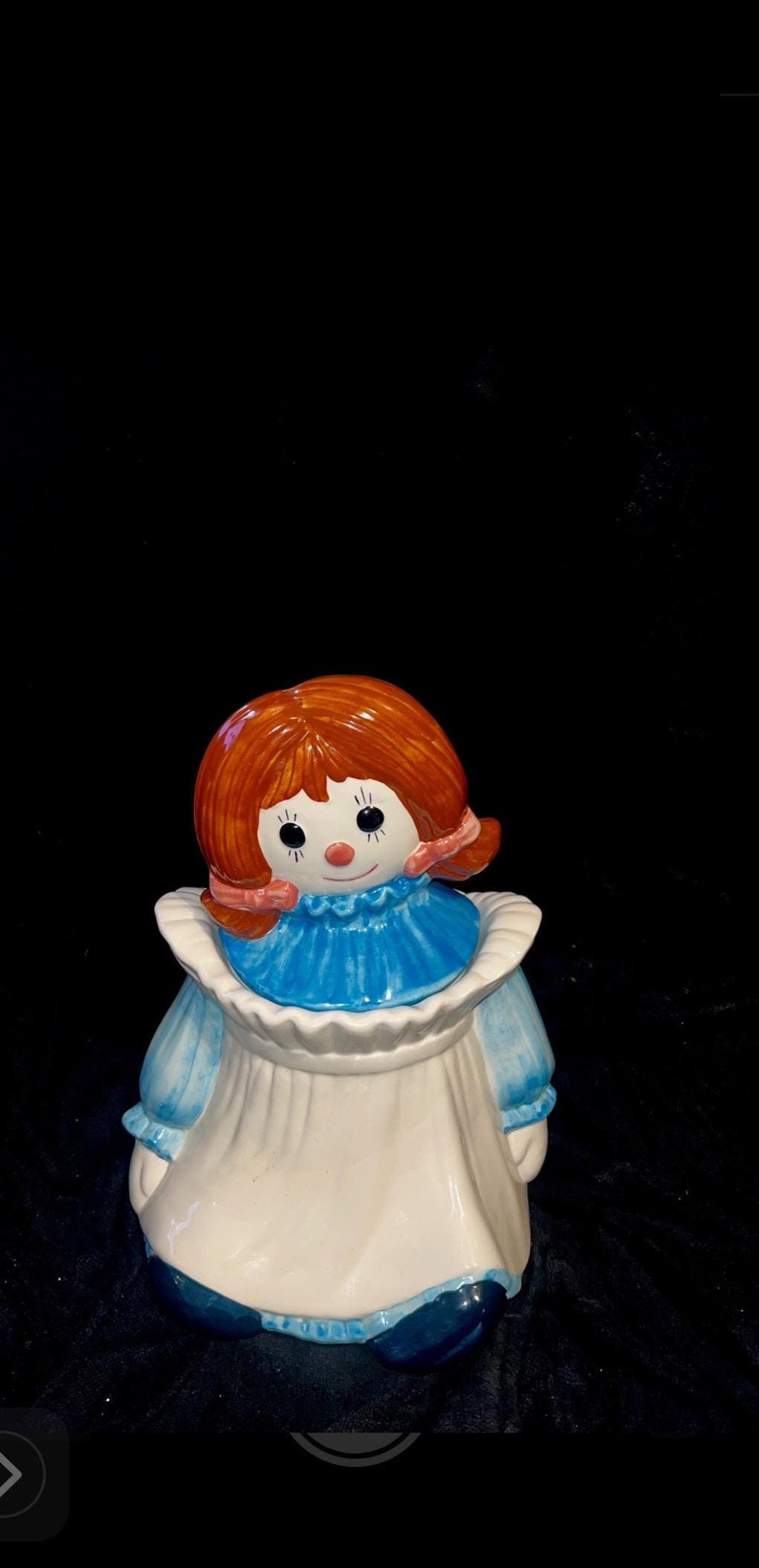 Vintage Raggedy Ann Cookie Jar Features a Charming Design of a Ragdoll ...