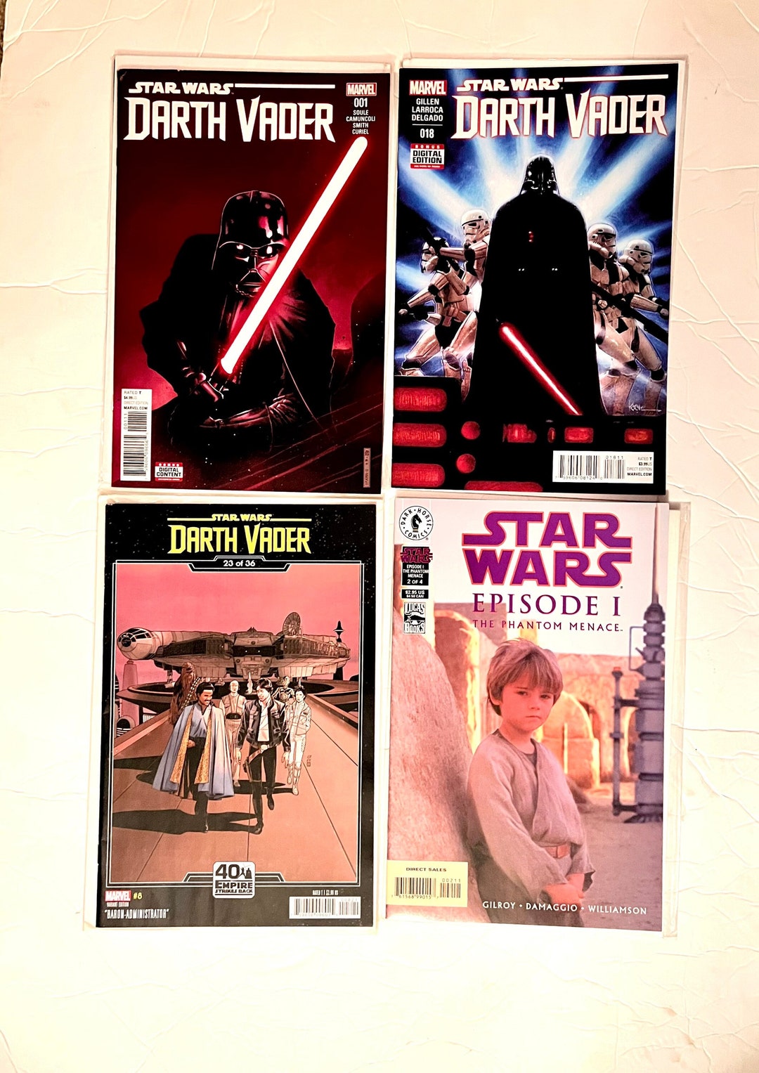 Star Wars Darth Vader Comic Book Collection From Marvel and Dark Horse ...