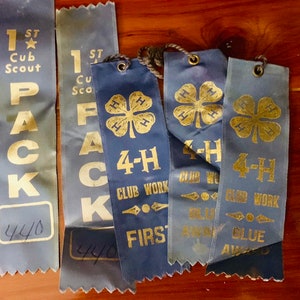 Vintage Blue Purple Ribbon 1st Place Ribbons Premium Vintage 1st Place ...