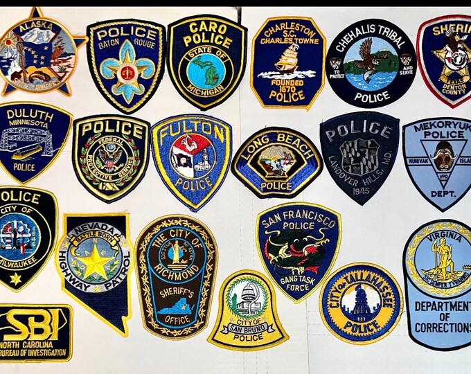 Vintage Law Enforcement Patch Collection #5 Police, Sheriff, State ...