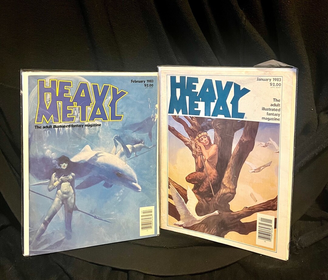 Heavy Metal (1977) January and Feb 1983! Two Consecutive Vintage Issues ...