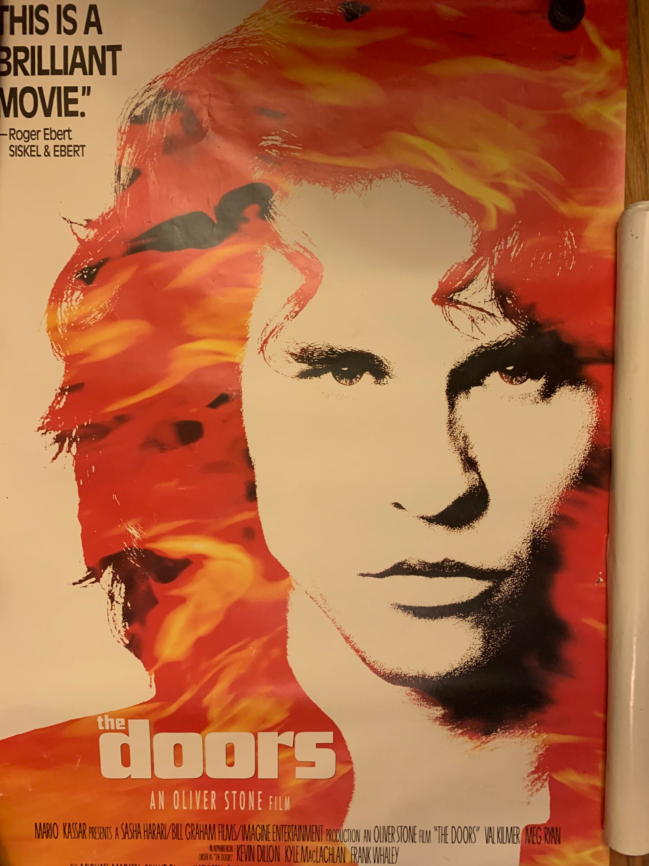 The Doors Movie Poster 1991 Oliver Stone Movie Starring Val | Etsy
