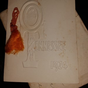 UT Class of 1924 University of Tennessee Commencement Program. Historic ...