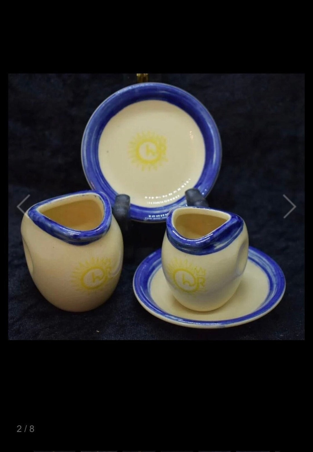 Pottery Vintage Restaurant Ware Syrup Pitchers & Saucers. Made by ...