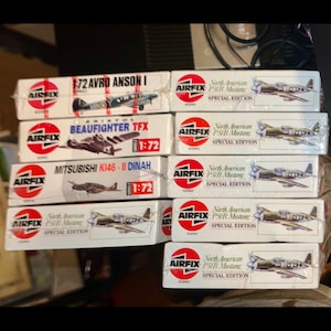 Model Aircraft. Vintage Airfix Model Military Aircraft From Brittan's ...
