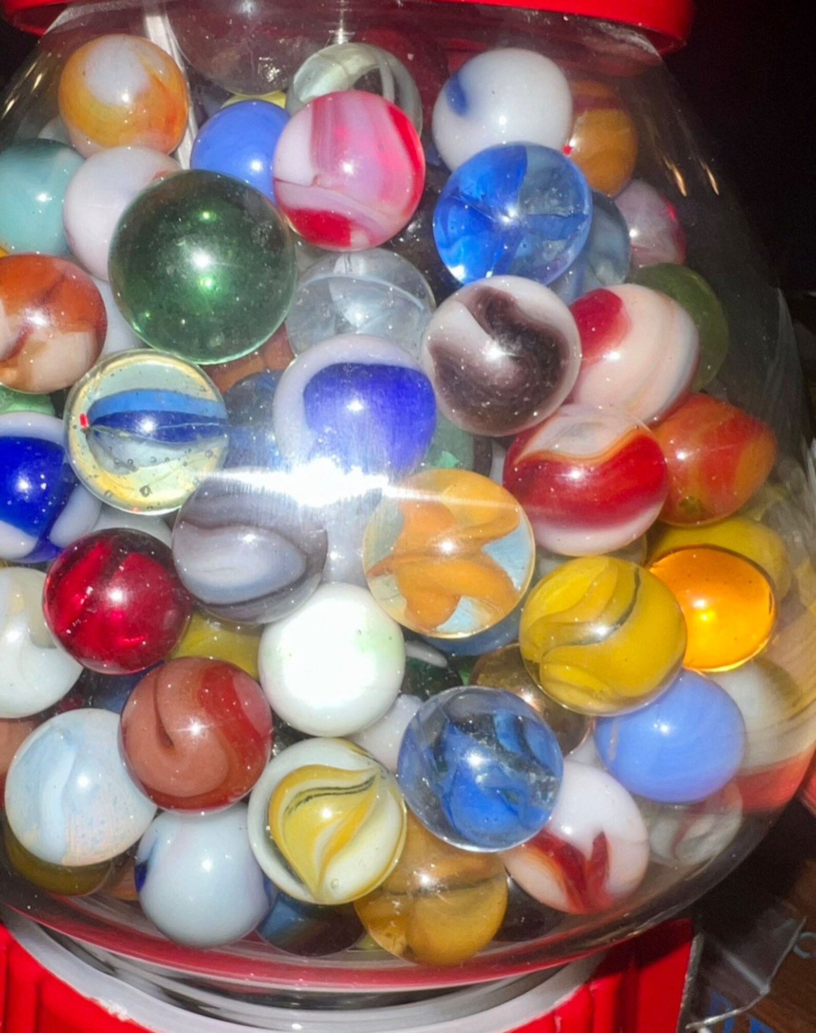 MARBLES Collection! Many Vintage Styles & Colors Displayed in a Shiny ...