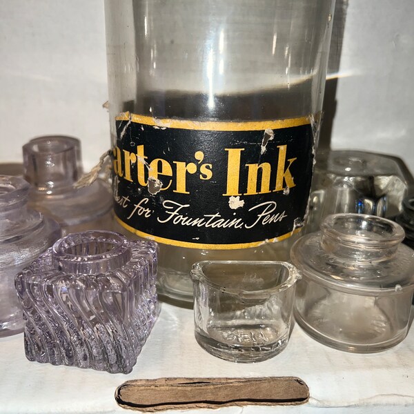 Antique Ink Bottle - Etsy