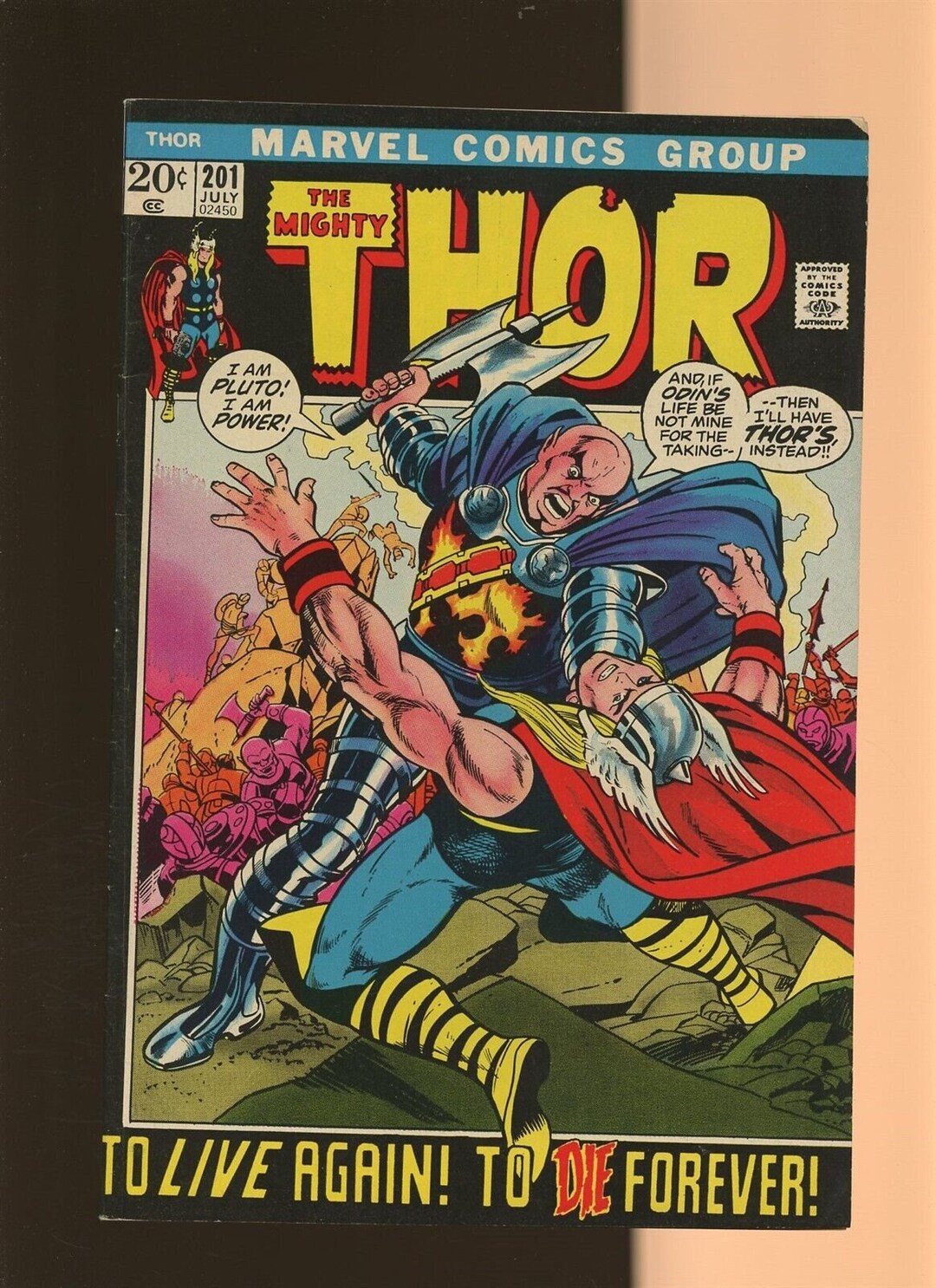 Thor 201 Conway & Buscema 1972 Blackworld Origin Ego Prime App Sif ...