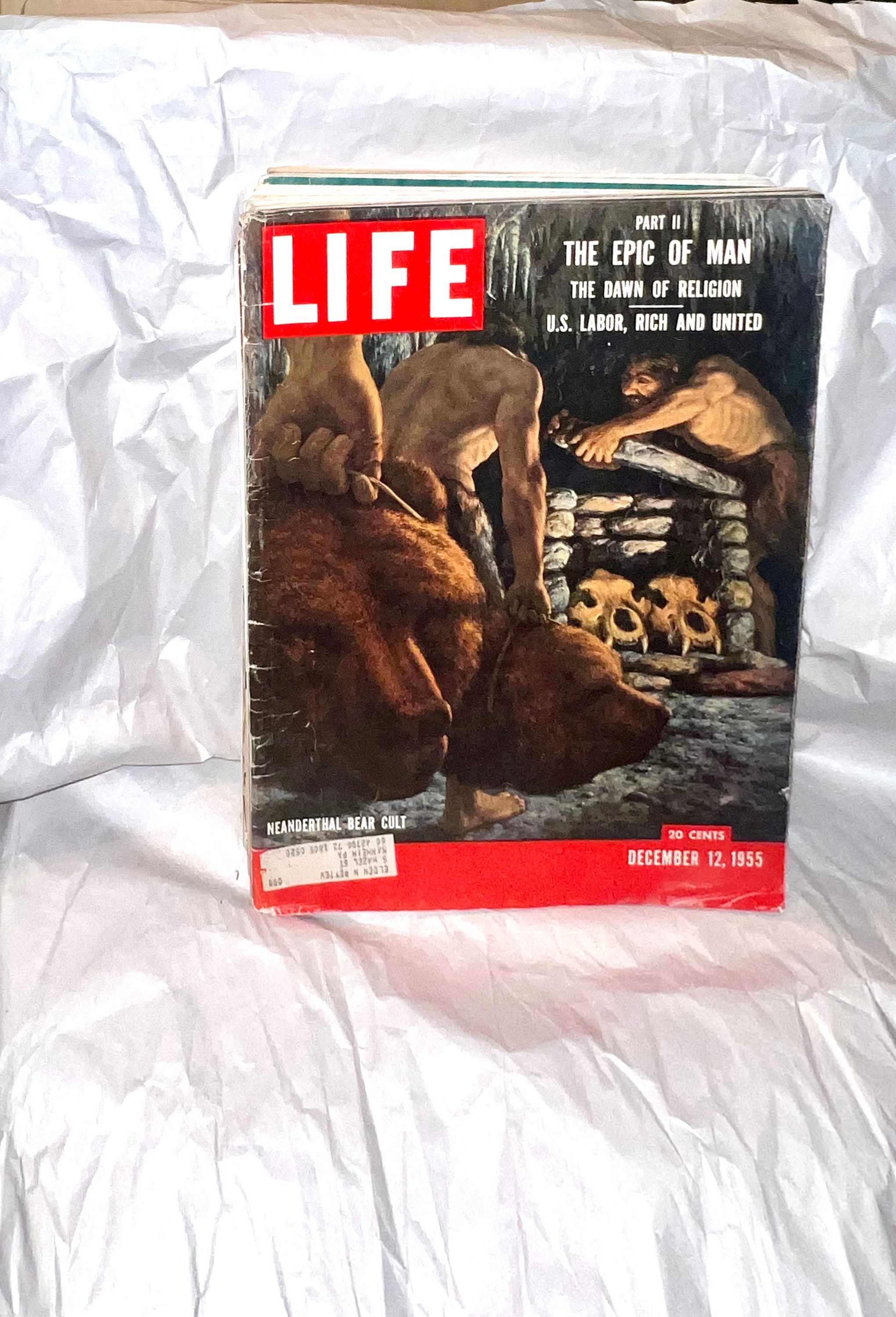 Life Magazine 1955. Part II the Epic of Man the Dawn of Religion ...