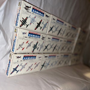 Rare 1/300 Scale Aircraft Model Kits. Vintage Samurai’s Super Micro ...