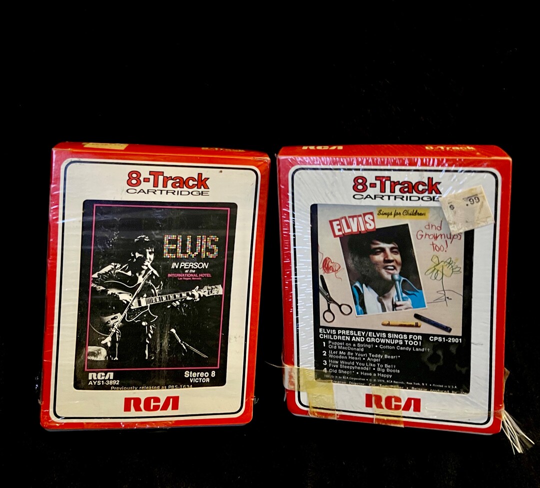 Elvis 8 Track Tapes. Rare Vintage Elvis in Person at the International ...