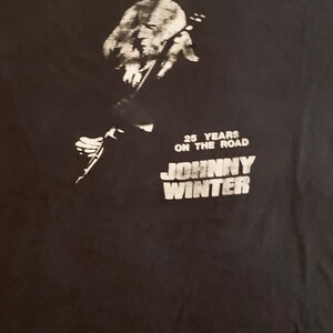Johnny Winter Concert Tour Shirt and Ticket Stub! Rare 1991! - 25 Years ...