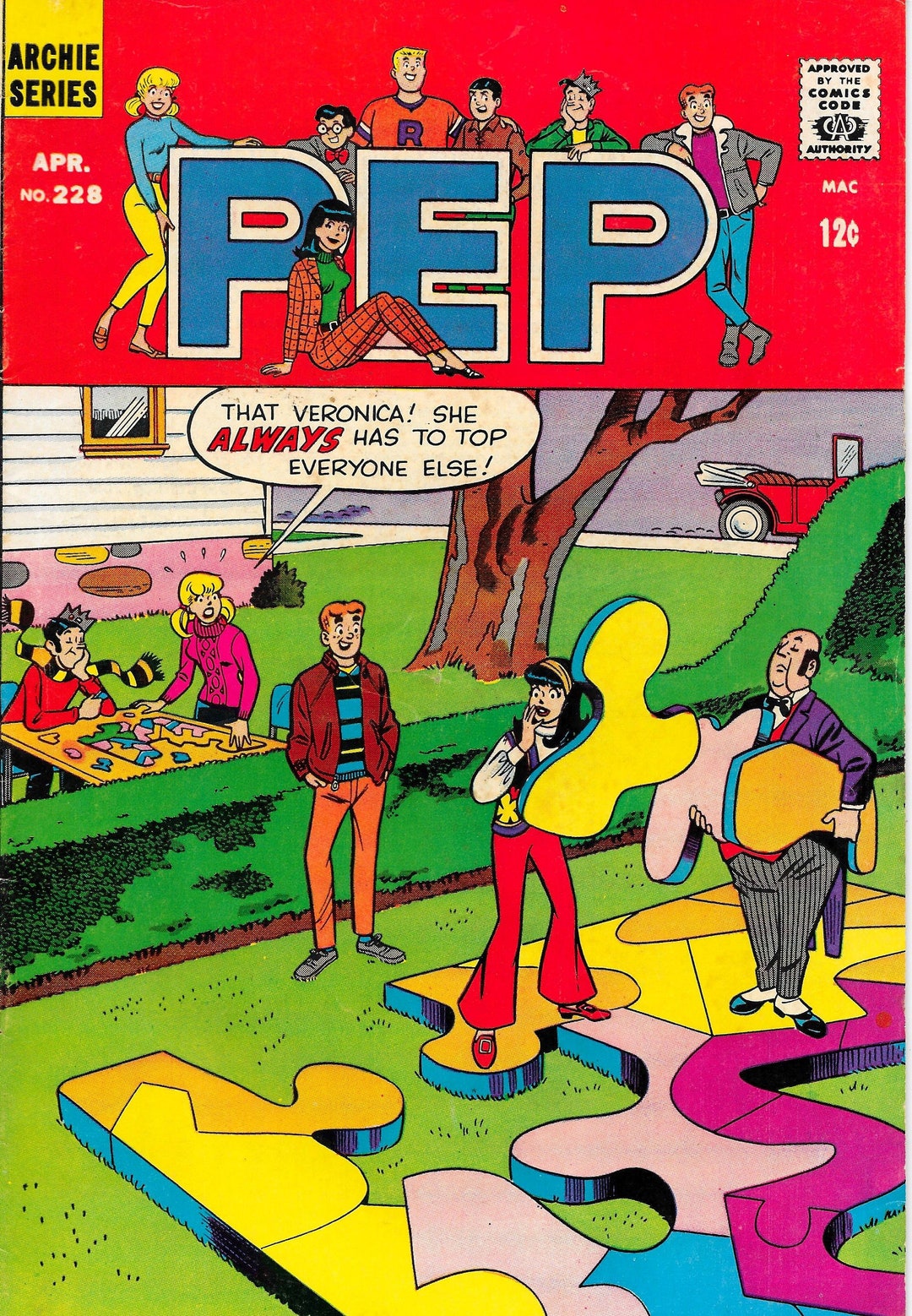 Pep - Archie Comic Book- Vintage 12 Cent # 228 - Etsy