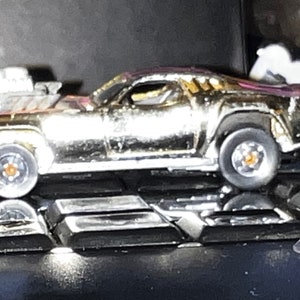 Hot Wheels Rodger Dodger Chrome Gold Plum Purple Charger. Black Wall ...