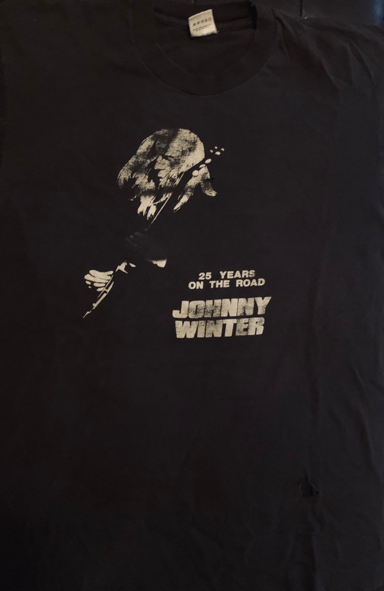 Johnny Winter Concert Tour Shirt and Ticket Stub Rare 1991 - Etsy