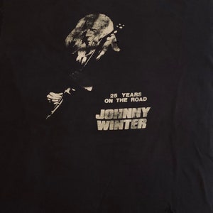 Johnny Winter Concert Tour Shirt and Ticket Stub! Rare 1991! - 25 Years ...