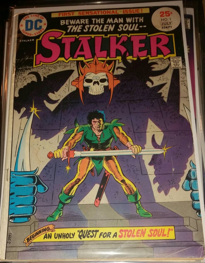 Stalker #1 1975 DC Comic Book. Beware the Man With the Stolen Soul - Etsy