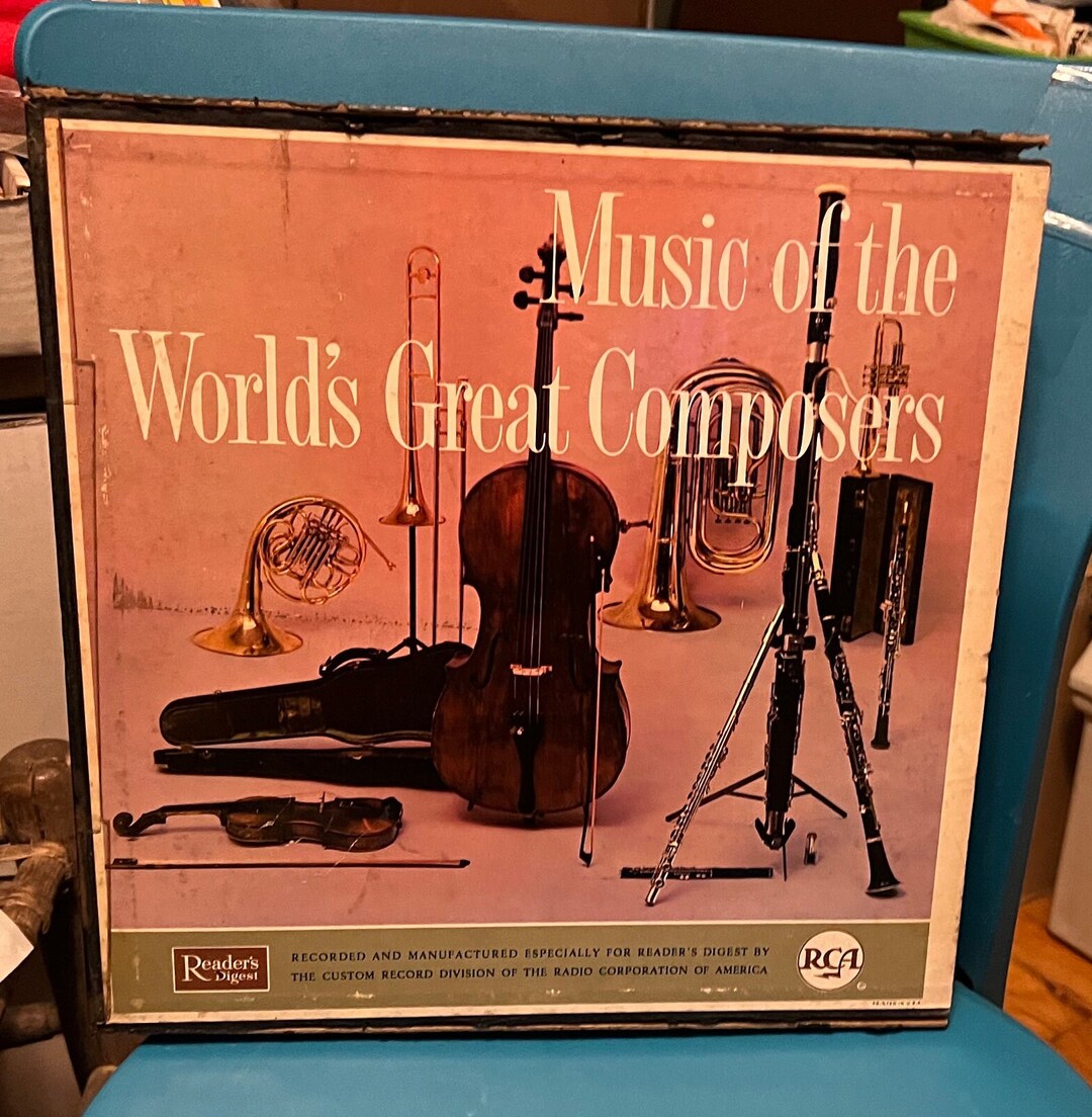 Music of the World's Great Composers 12 Record Vintage Vinyl Boxed Set ...