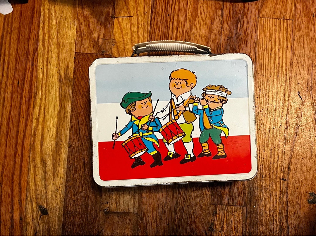 Patriotic Metal Lunch Box. Vintage 1974 Little Patriots Metal Lunch Box ...