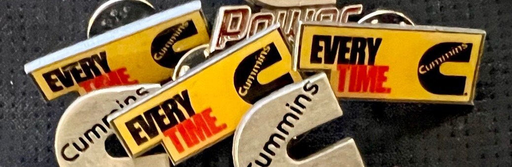 Vintage Cummins Diesel Rare Uniform Patch, ESP Paperweight, Pins ...