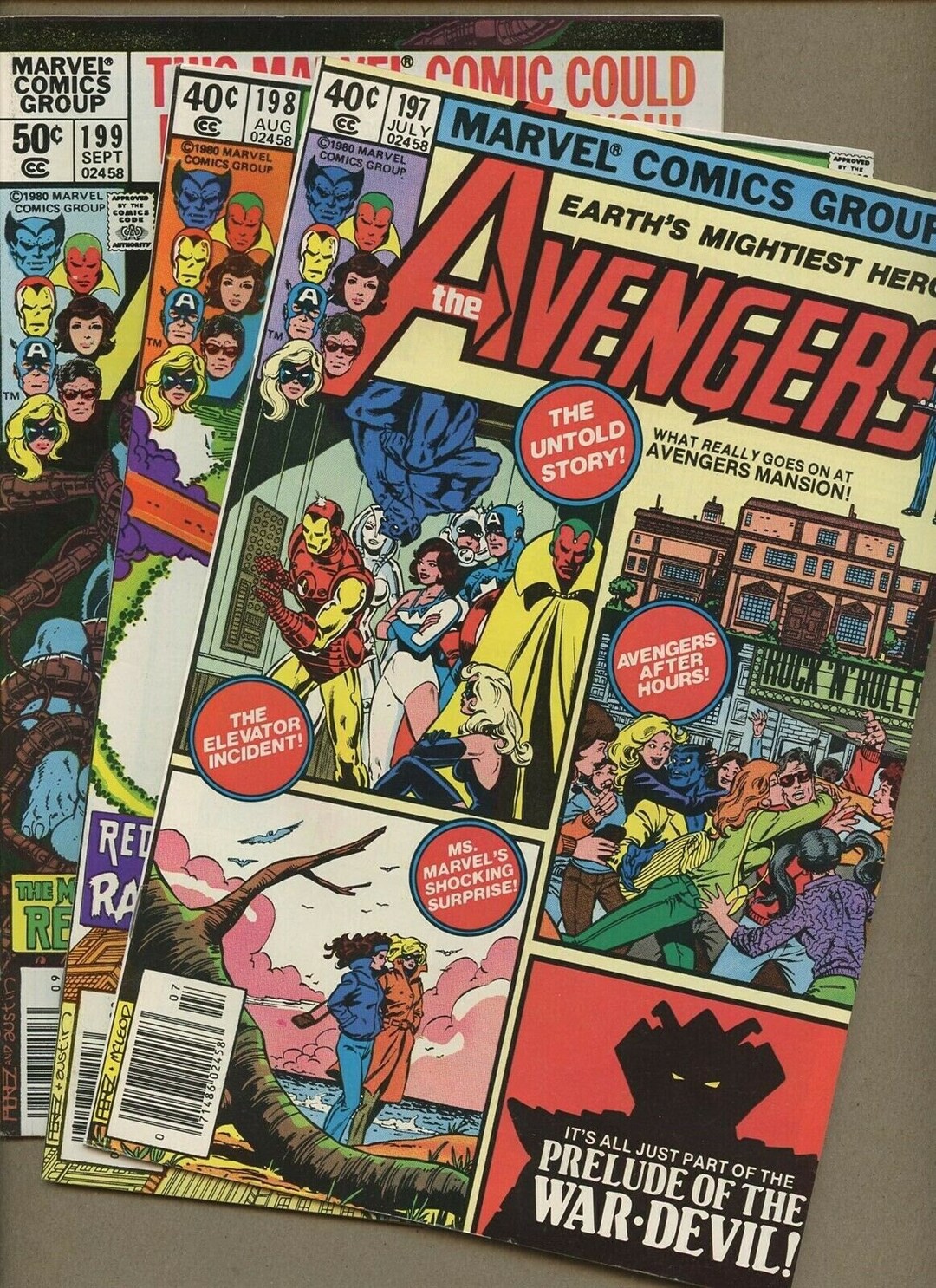 The Avengers #197, 198, 199 Vintage 1980 Three Book Consecutive Run ...