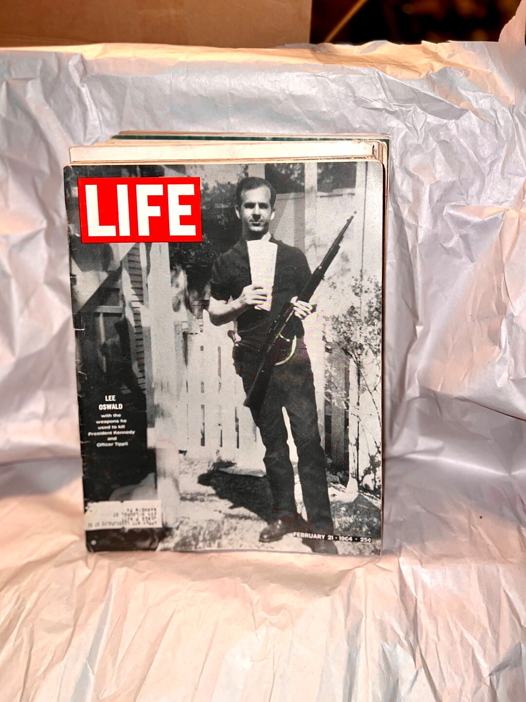 Life Magazine Feb 1964. Lee Oswald With the Weapons He Used to Kill ...