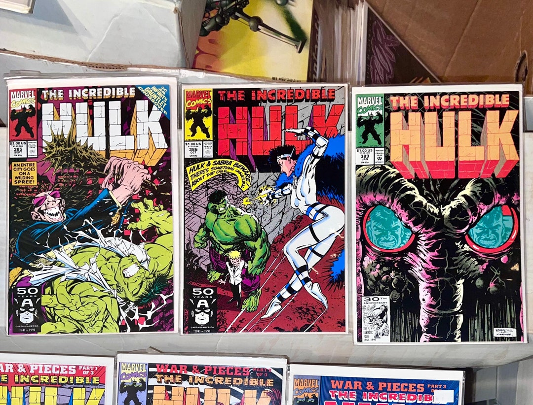 The Incredible Hulk #385, #386, #389 Infinity Gauntlet Crossover ...