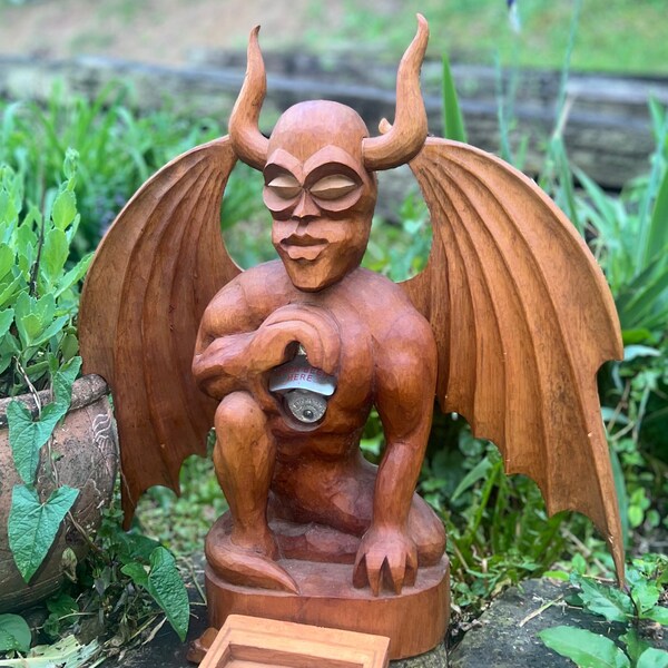 Vintage Devil Statue - Etsy