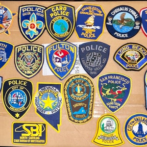 Vintage Law Enforcement Patch Collection 5 Police, Sheriff, State ...