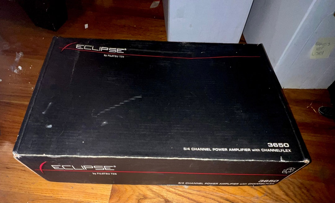 Eclipse Fujitsu Ten Amplifier 3650 5/4 Channel Rare Old School Amp Hi ...