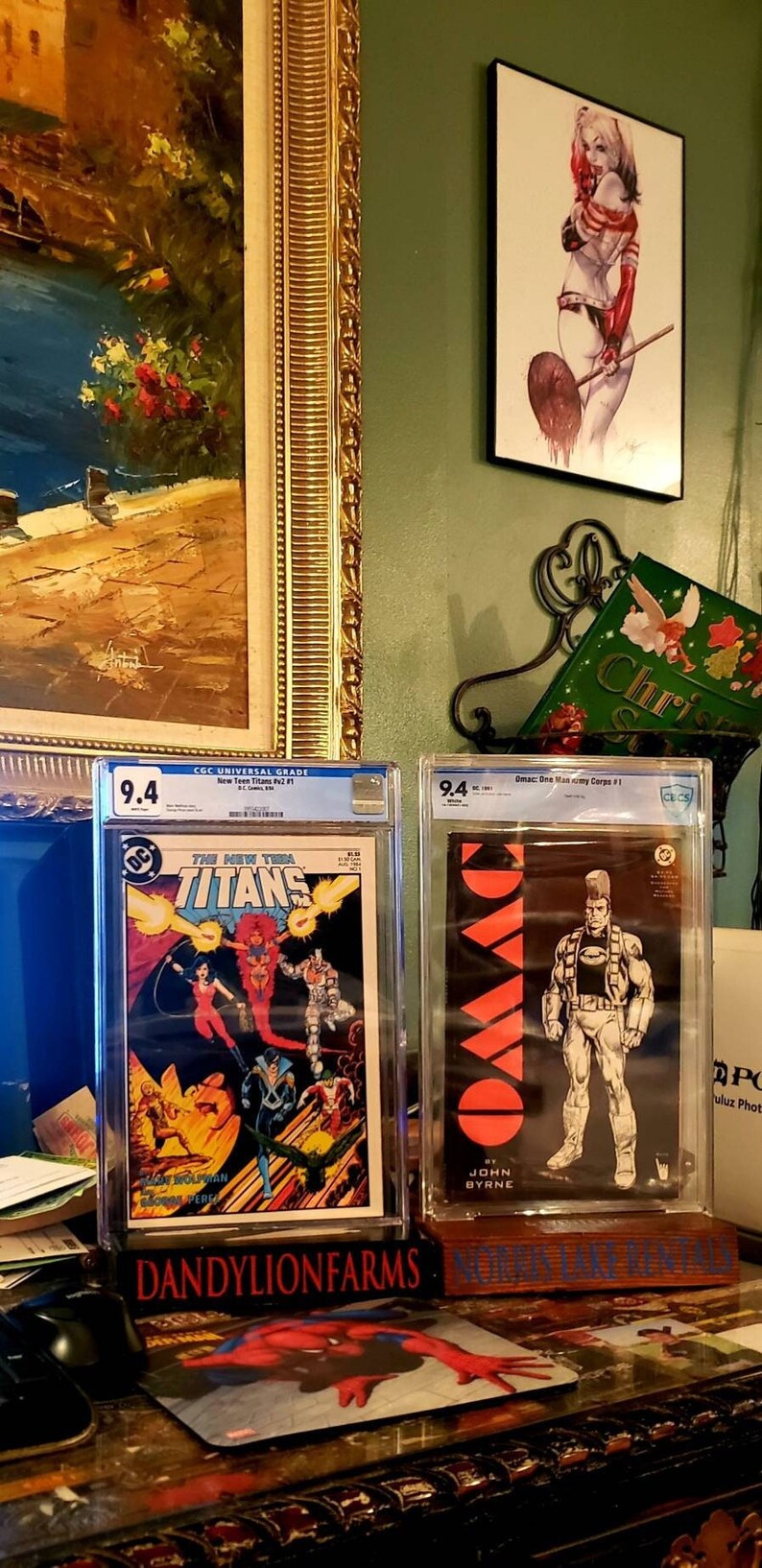 New Teen Titans #1 Omac #1 / Teen Titans #1 CGC 9.4 George Perez ...