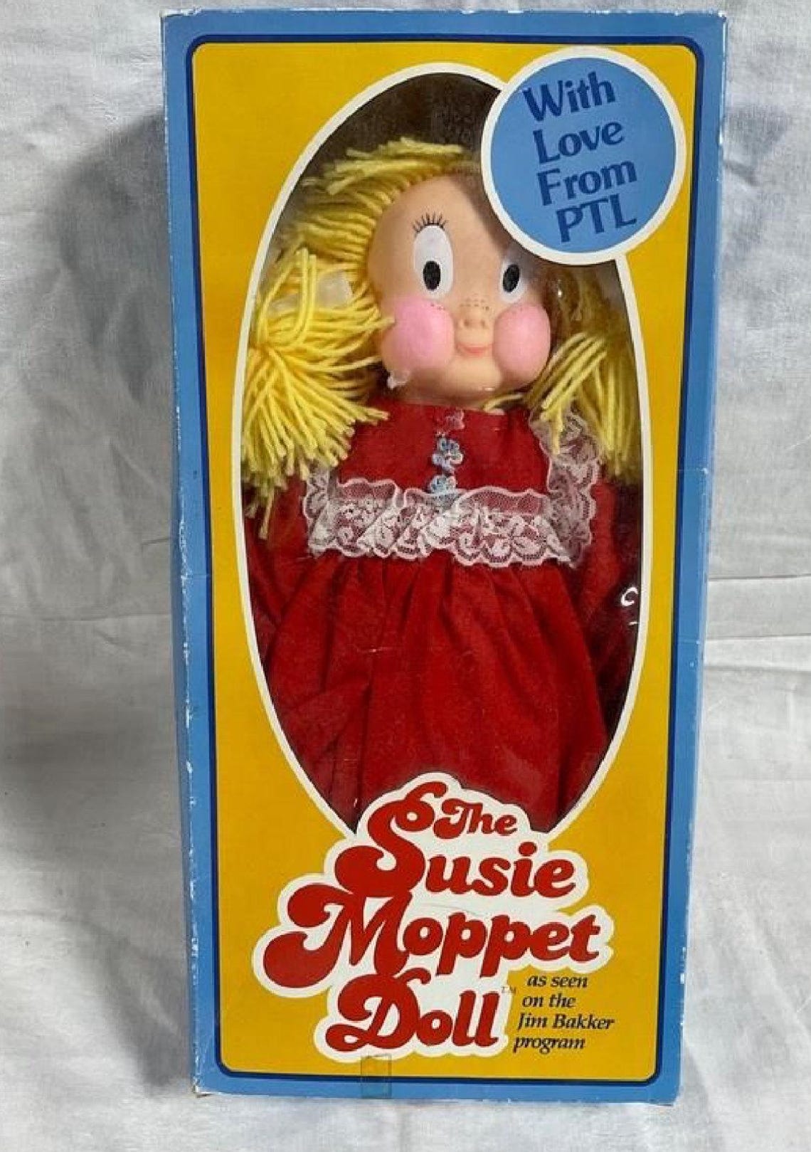 The Susie Moppet Doll. New in Box Vintage Jim and Tammy Baker Talking ...