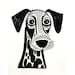 12 Abstract Funny Dogs Linocut Woodcut Tracing Designs A4 A5 Letter ...