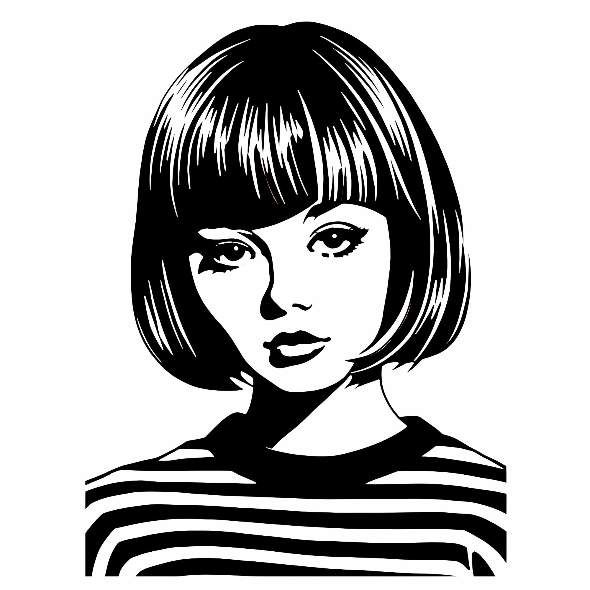 12 Human Face Linocut Woodcut Tracing Designs - A4 A5 Letter Sizes ...