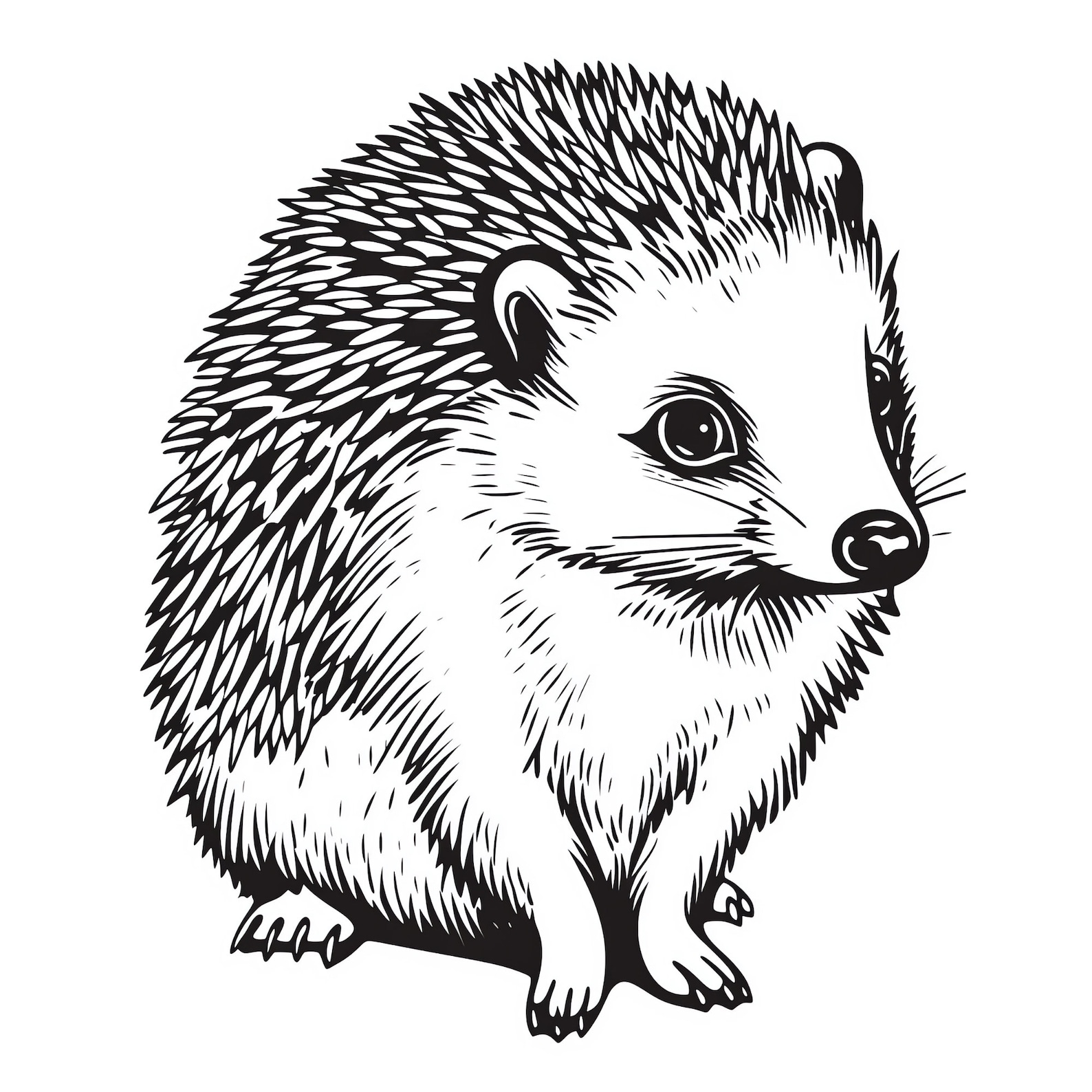 12 Woodland Animals Linocut Woodcut Tracing Designs - Fox, Rabbit ...